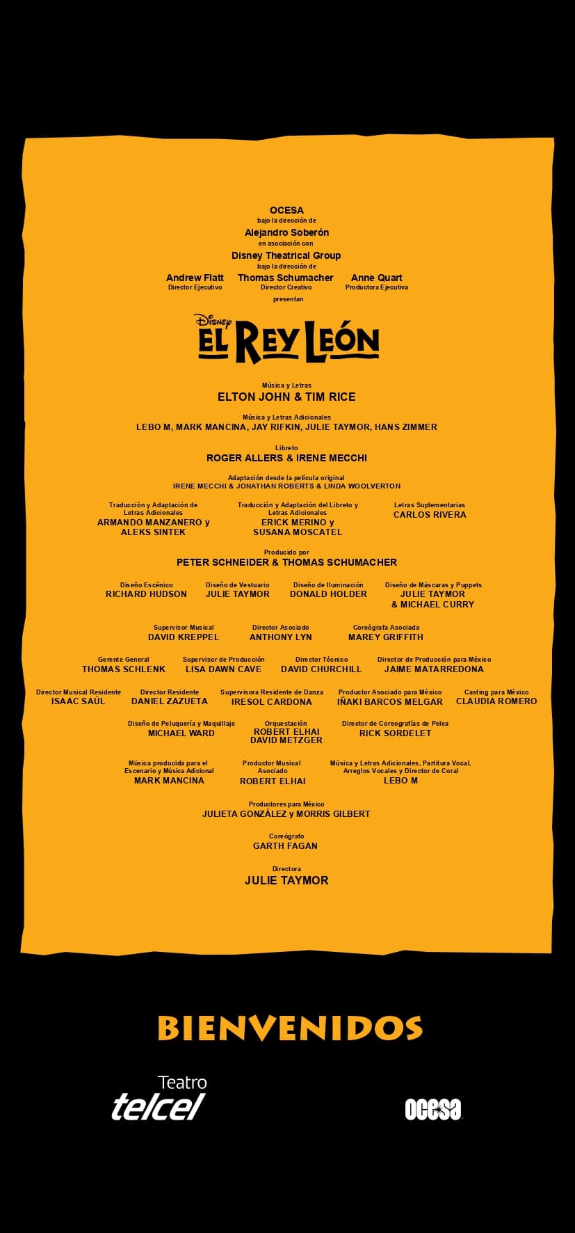 El Rey León ¡el increíble musical de Broadway llega a la CDMX!